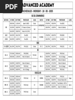 Time Table 2025-26-1 | PDF