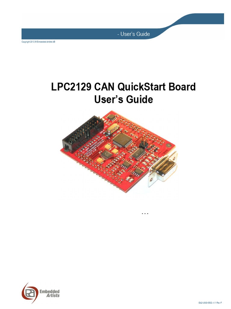 LPC2129 CAN QuickStart Board Users Guide | PDF | Electrostatic Discharge | Electromagnetic ...