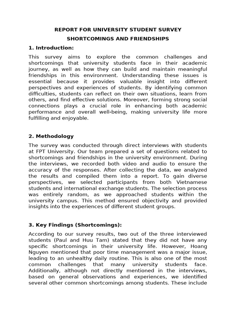 University Student Survey Insights | PDF | Social Psychology | Psychology