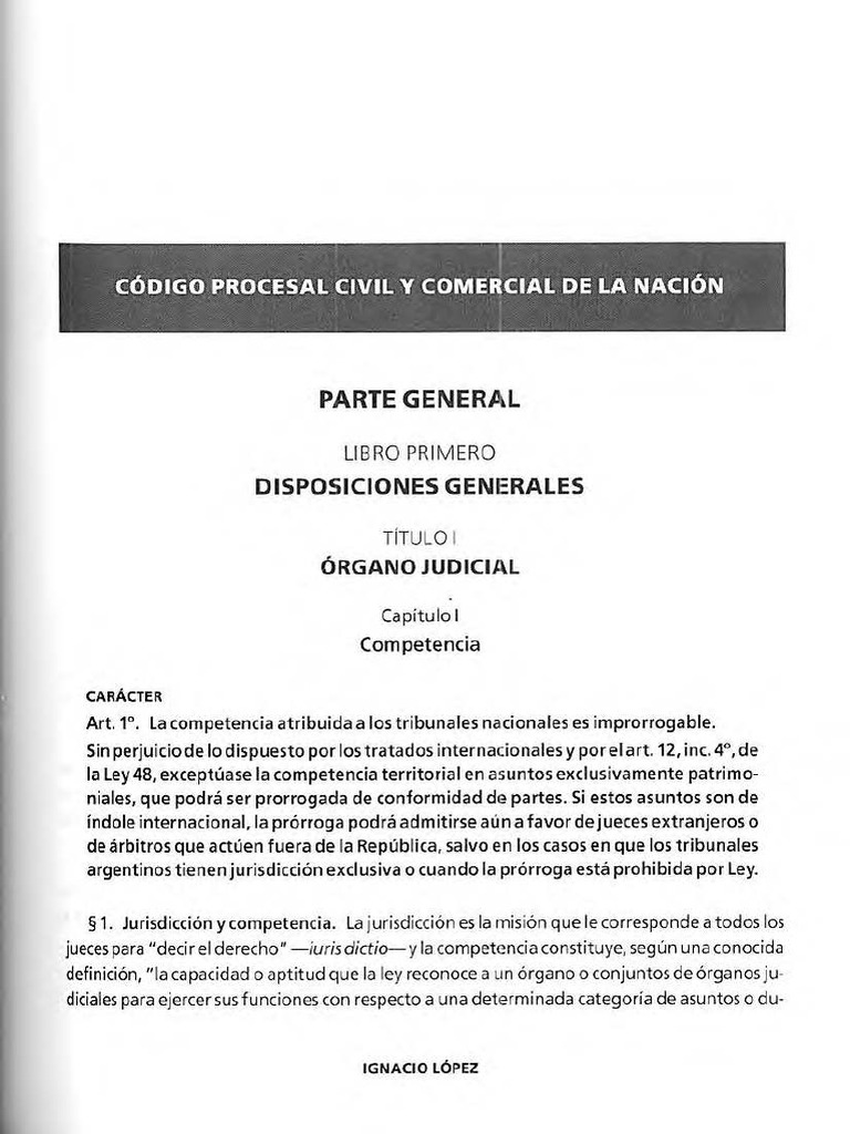 Competencia - ArtÃ - Culos Del CPCC Comentados | PDF