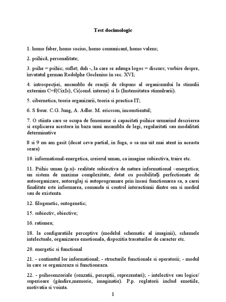 Test Docimologic | PDF