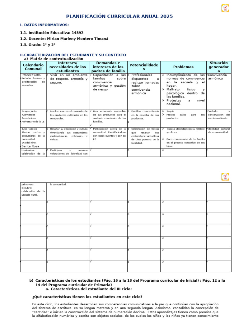 Esquema sugerido de PCA miss Rosy | PDF | Comunicación no verbal ...