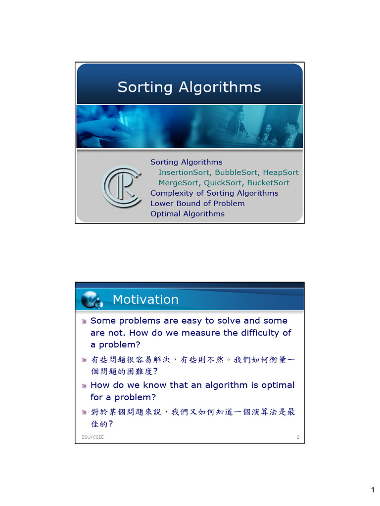 4 - Sorting Algorithms - Unlocked | PDF | Applied Mathematics | Theoretical Computer Science
