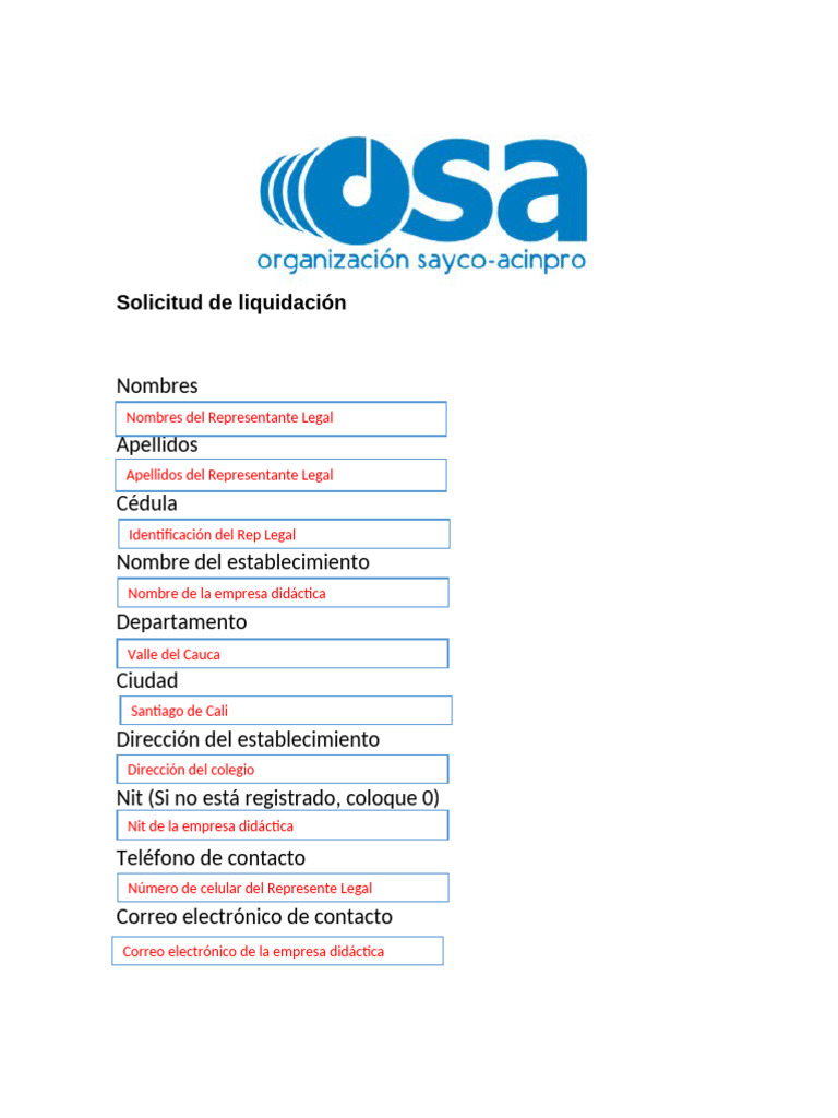 7.solicitud Sayco Acinpro | PDF