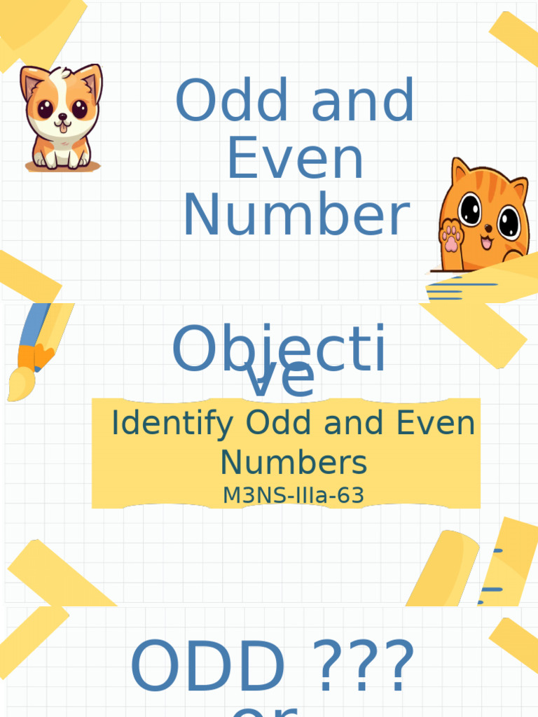 Odd and Even Numbers Identification Guide | PDF
