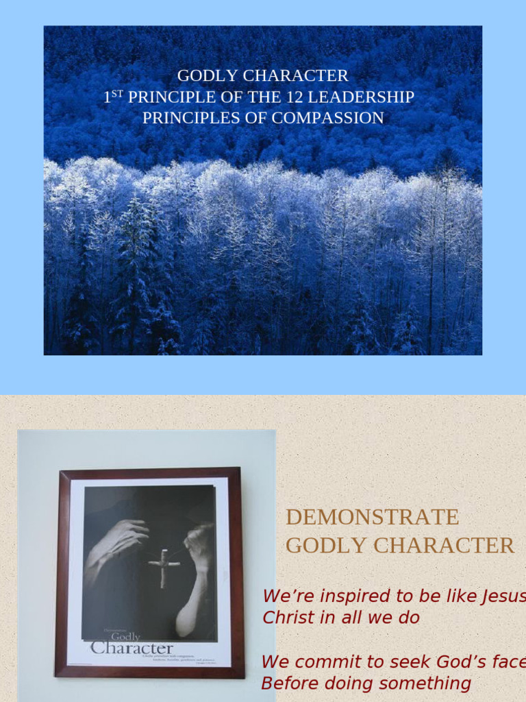 Godly Character in Leadership Principles | PDF