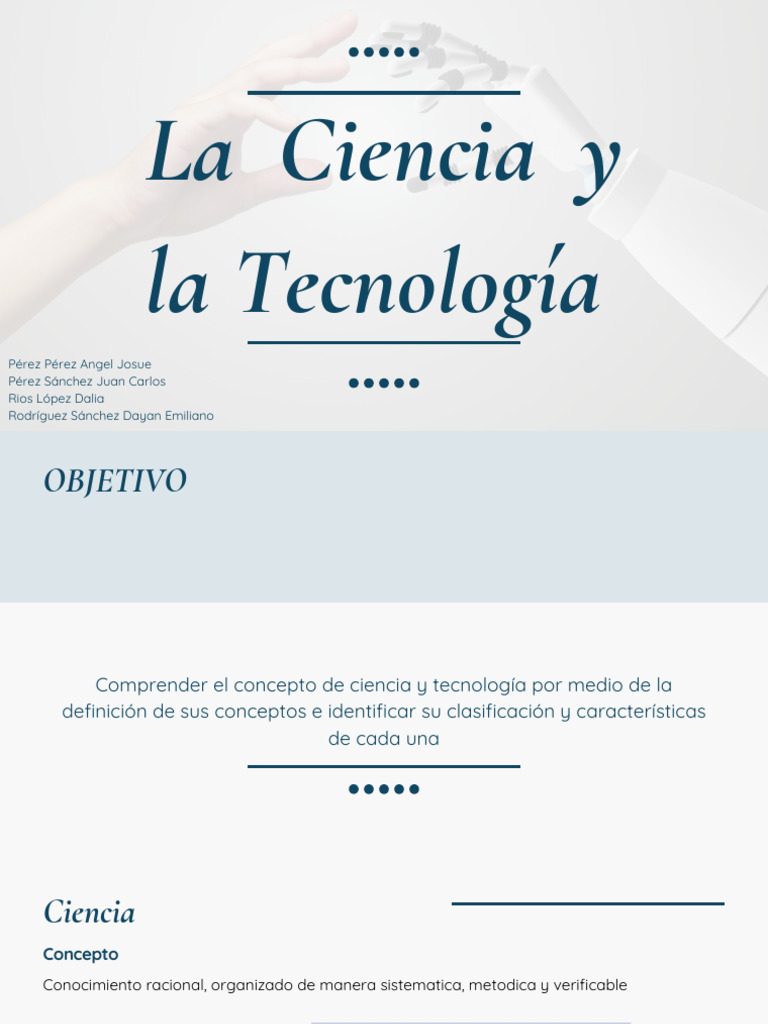 Ciencia y Tecnología: Conceptos y Clasificación | PDF | Science ...