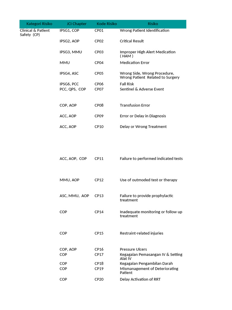 Template_Risk Register 2024_Update | PDF