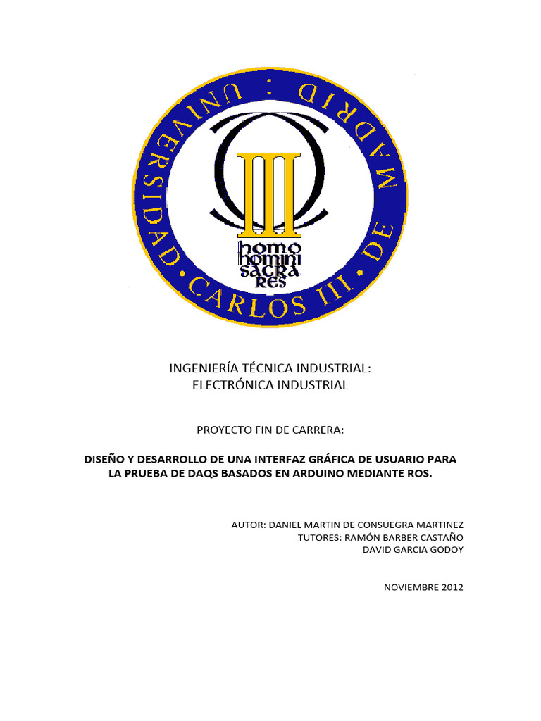 PFC - Diseño Interfaz Grafica | PDF | Arduino | Adquisición de datos