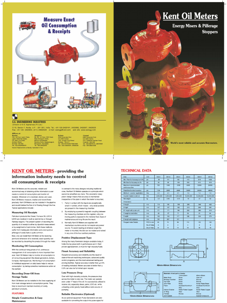 Kent Oil Meter Booklet 2010 | PDF