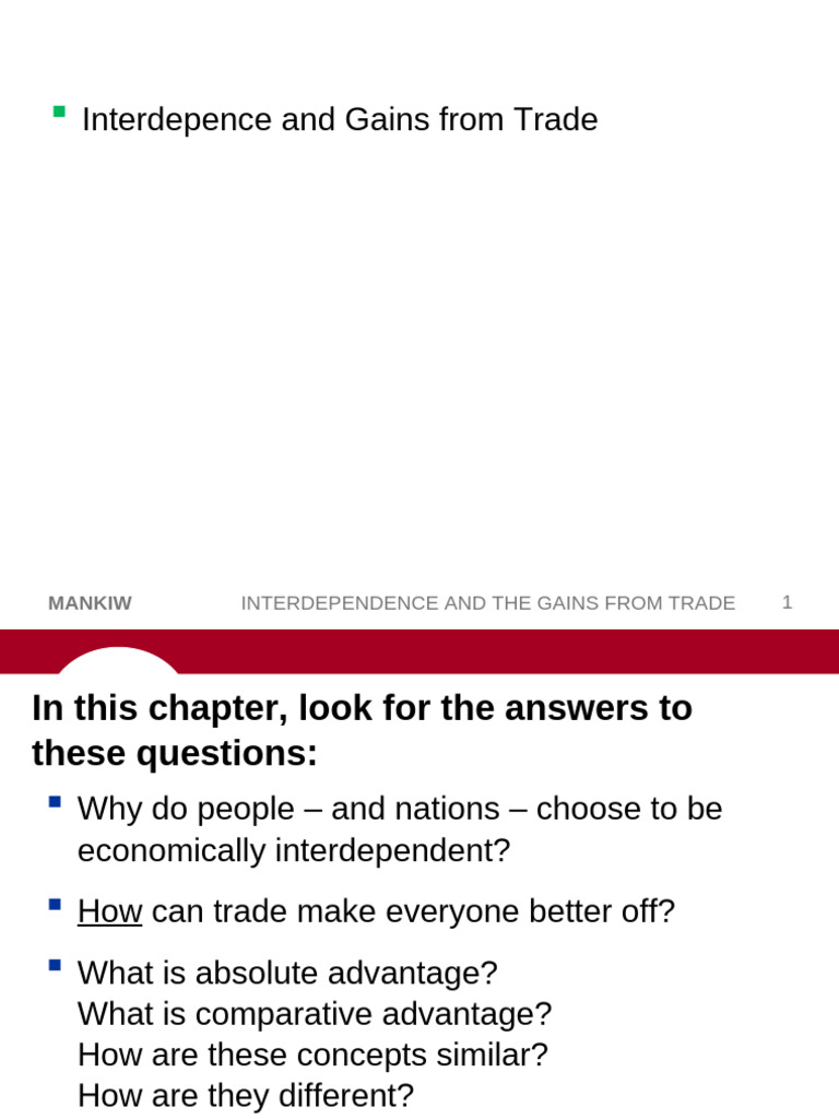 Mankiew Ppf Comparative Advantage Gft Pdf Comparative Advantage 4070