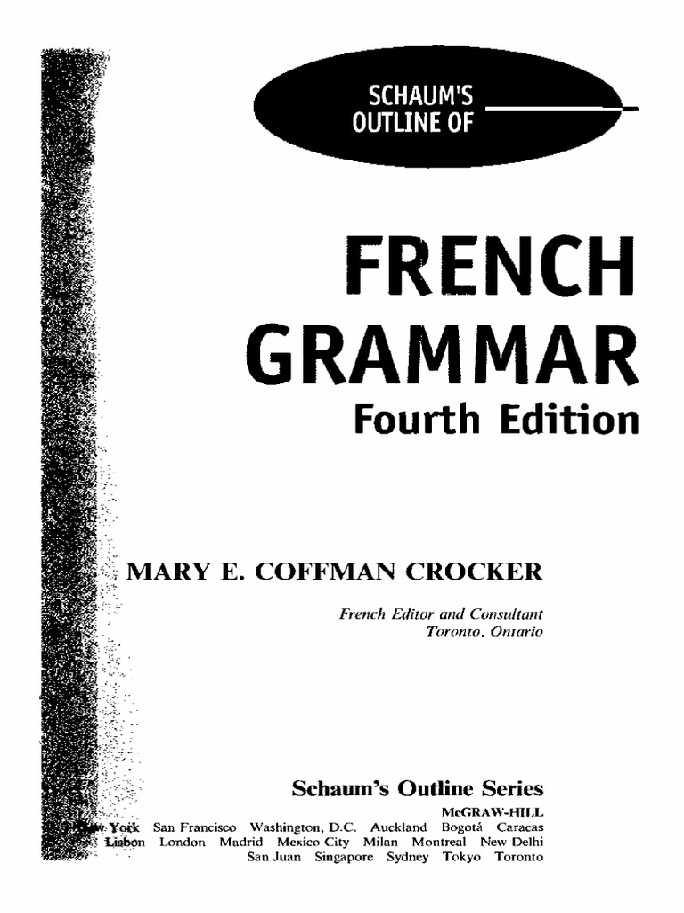 Schaums French Grammar | PDF