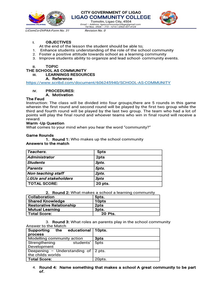 Week 5 - Written Report Profed 5 | PDF | Learning | Community