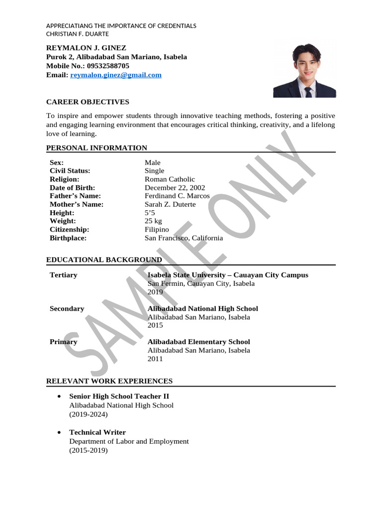 Resume 2019 | PDF