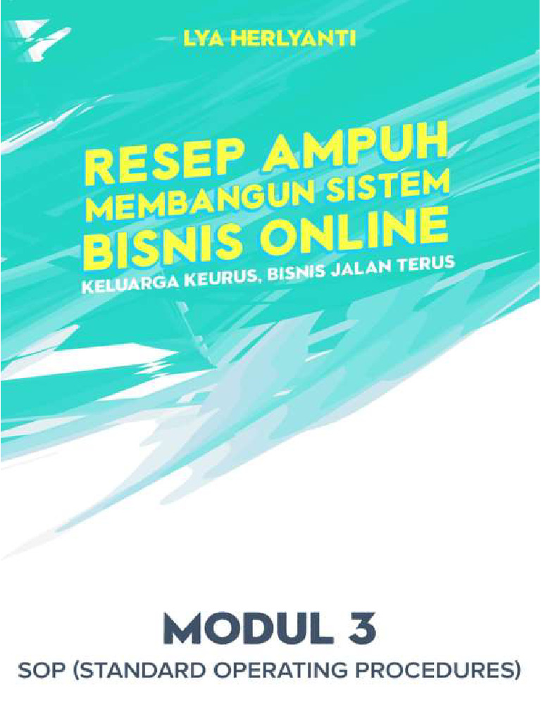 Lya Herlyanti - Modul 7 SOP Standard Operasional Prosedures | PDF