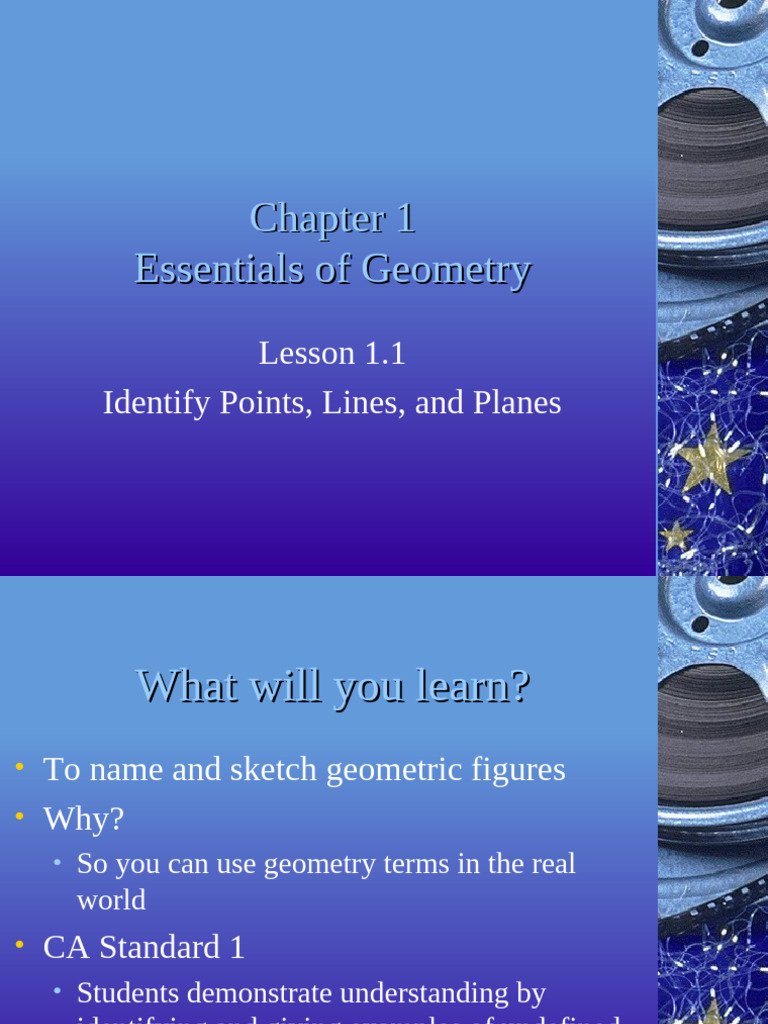 Glesson1.1 ESSENTIALS OF GEOMETRY | PDF | Line (Geometry ...
