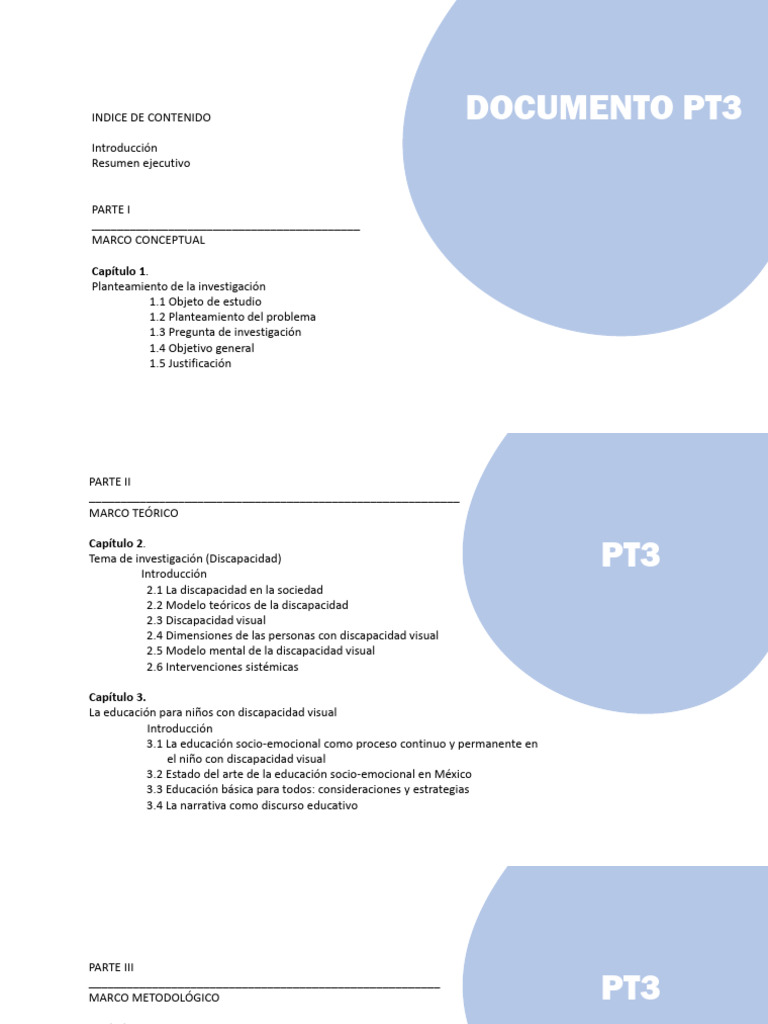 Estructura Documento PT3 | PDF | Investigación | Science