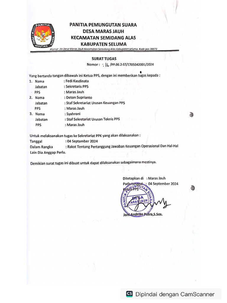 SPJ Bulan September 2024 | PDF