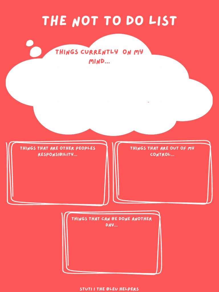 The Not To Do List | PDF