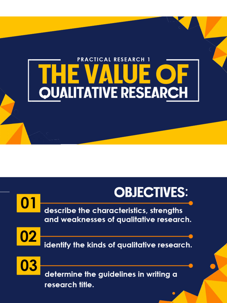Pr 1 Module 2 the Value of Qualitative Research (2) | PDF | Qualitative Research | Experience