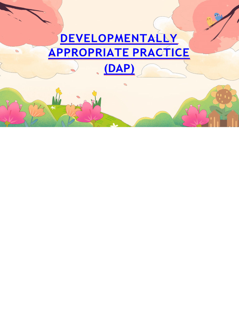 Developmentally Appropriate Practice Dap | PDF | Liberal Arts Education ...