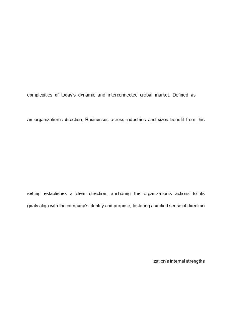 SBA- Written Report II Official & Final_copy | PDF | Strategic ...