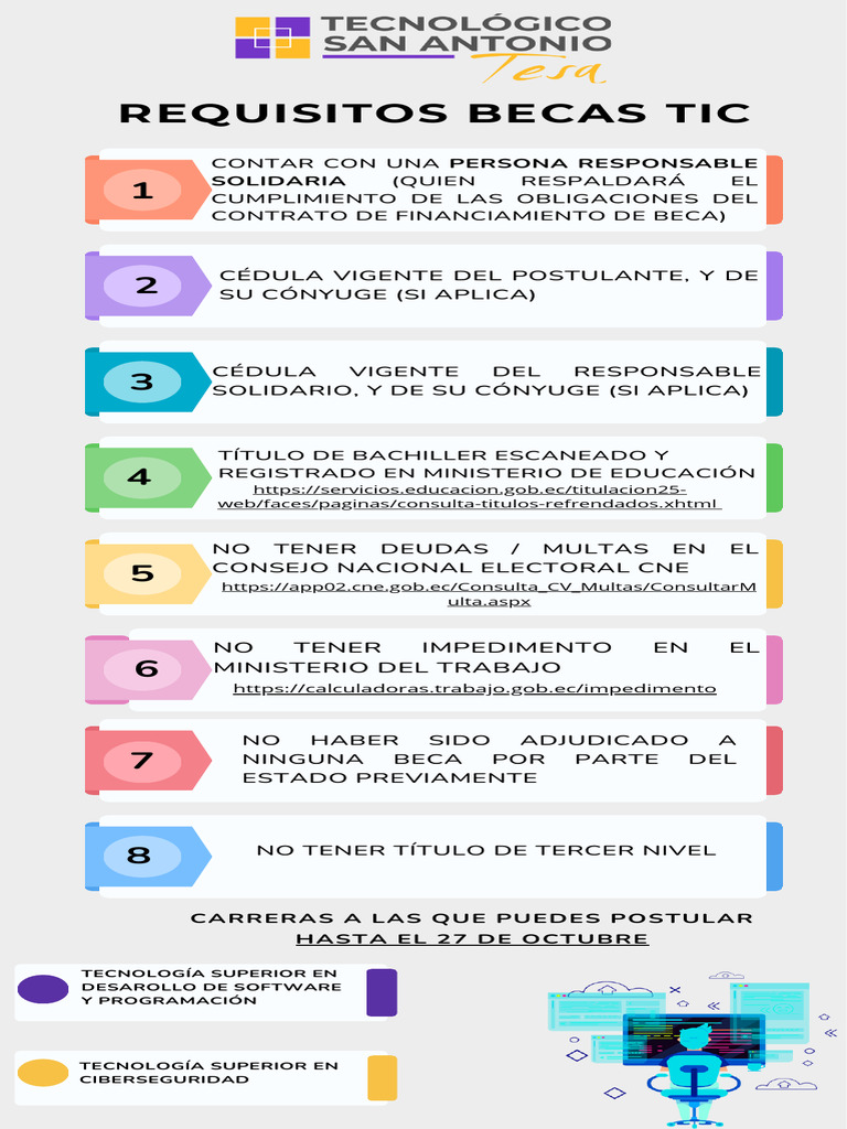 Requisitos Becas Tic | PDF