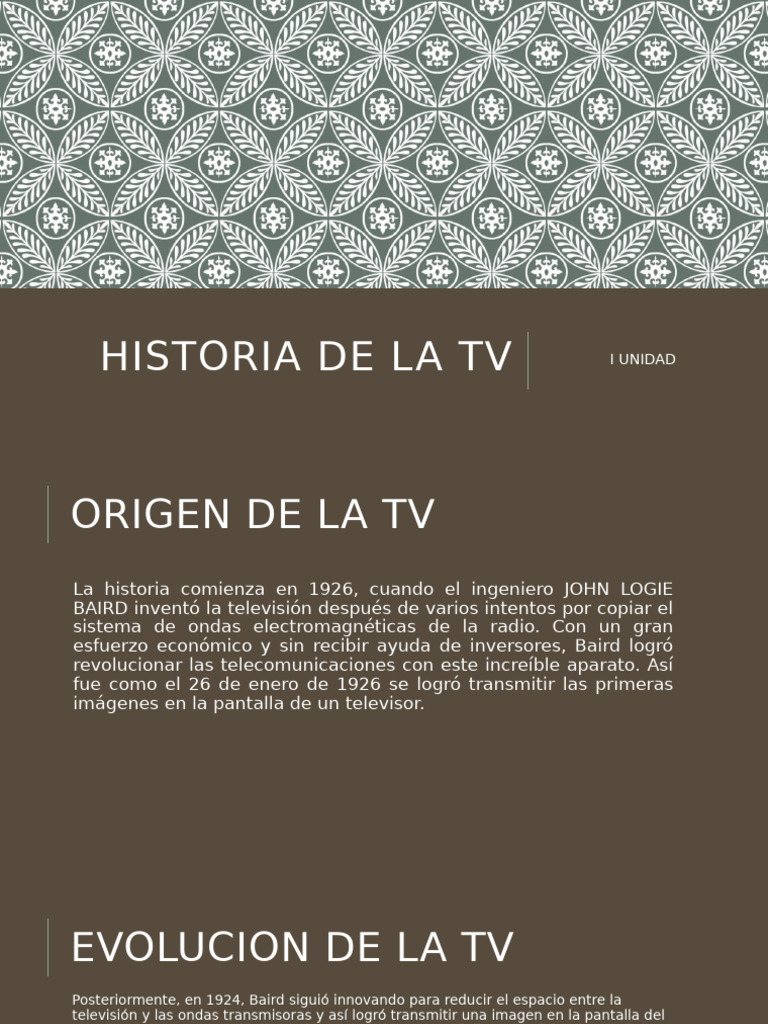 Historia de La TV | PDF | Televisión | Vídeo