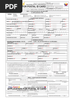 Post Office Identity Card Application Form | PDF | Signature | Identity ...