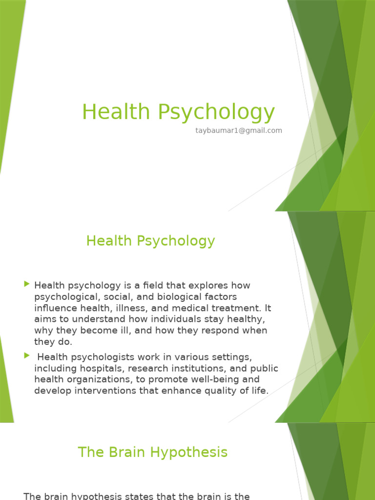 Health Psychology Introduction Pdf Health Psychology Psychology