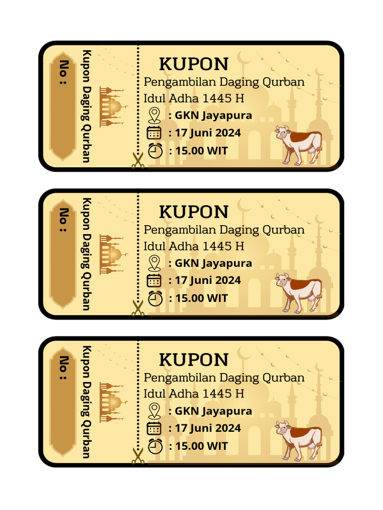 Kupon Qurban GKN Jayapura | PDF