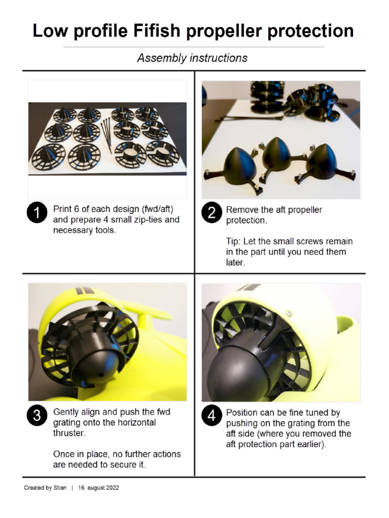 Low Profile Fifish Propeller Protection | PDF