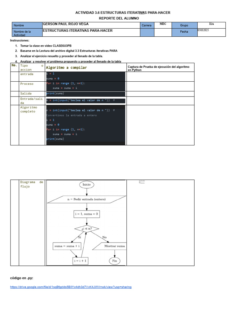 FormatoReporteActividad3.6PB11Av2-1 | PDF | Algoritmos | Compilador