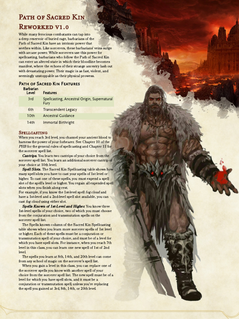 Path of The Sacred Kin v1.0 | PDF | D20 System | Gary Gygax Games