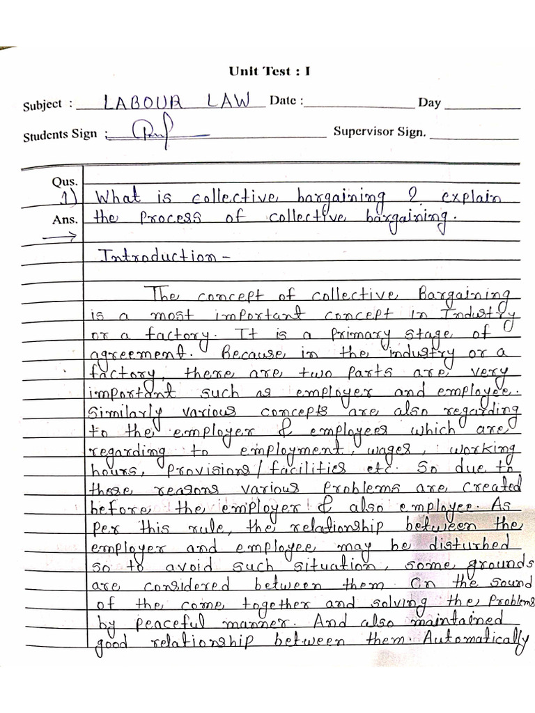 Labour Law Assignment | PDF