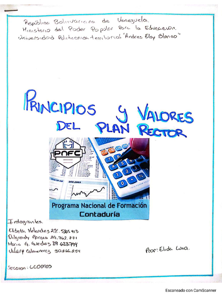 Informe Principios y Valores Del Plan Rector (1) - Compressed | PDF