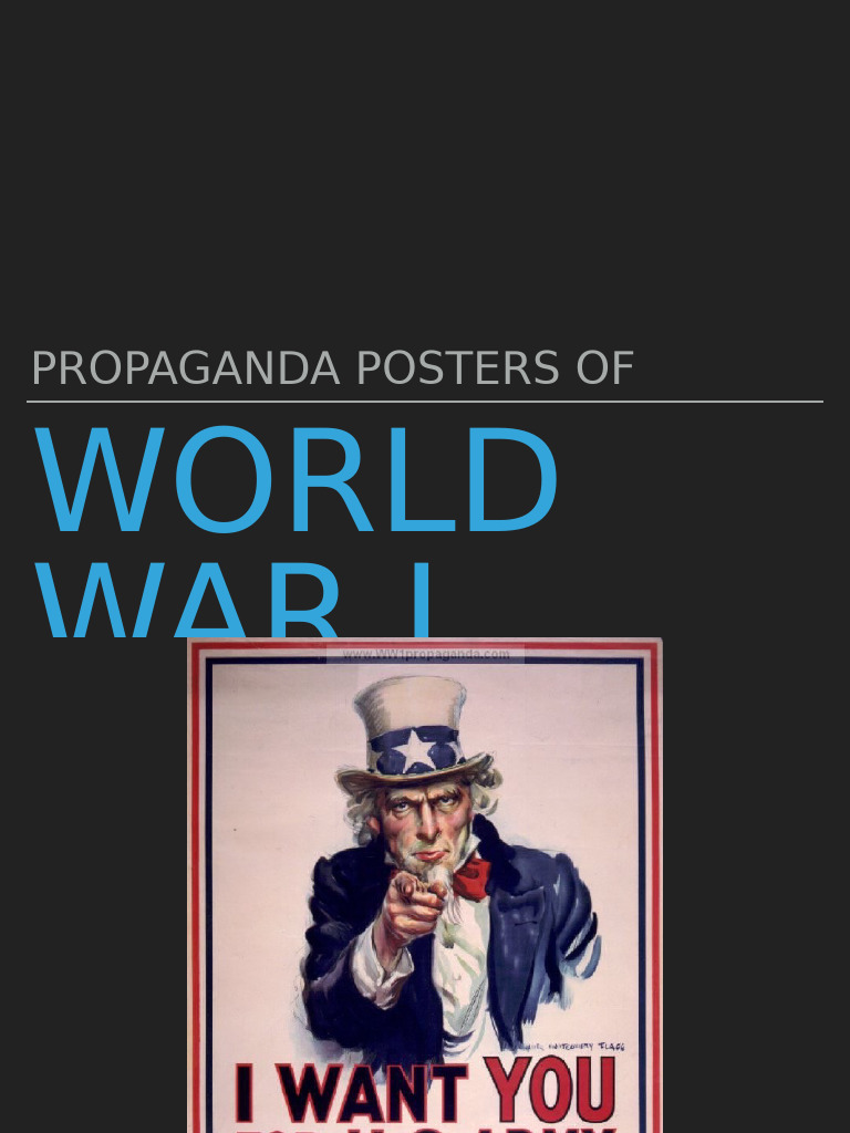 WWI Propaganda Examples | PDF