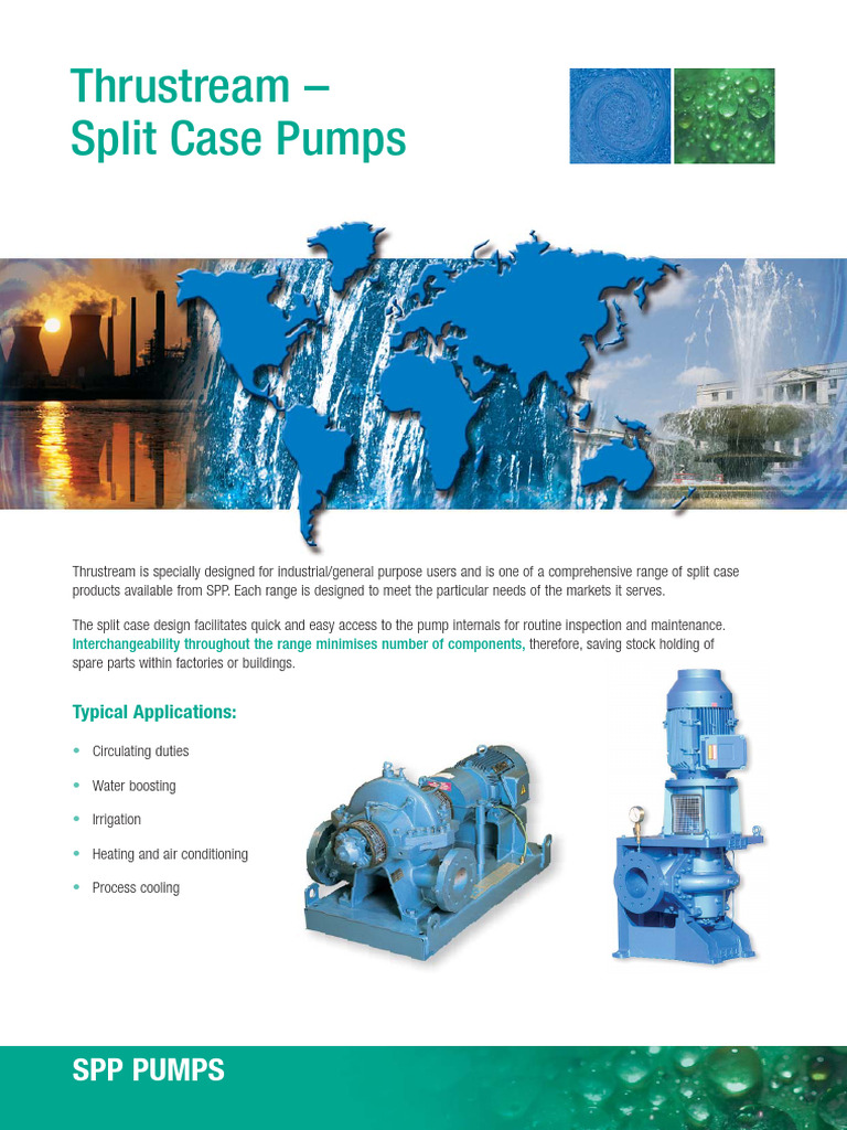 Thrustream Split Case Pumps | PDF | Pump | Bearing (Mechanical)