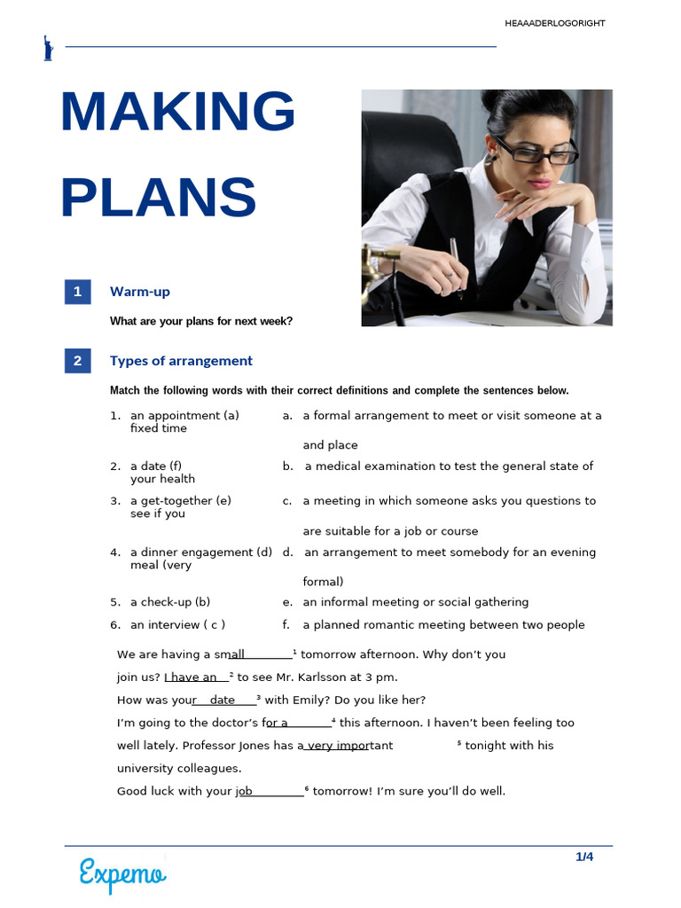 Making Plans American English Student | PDF
