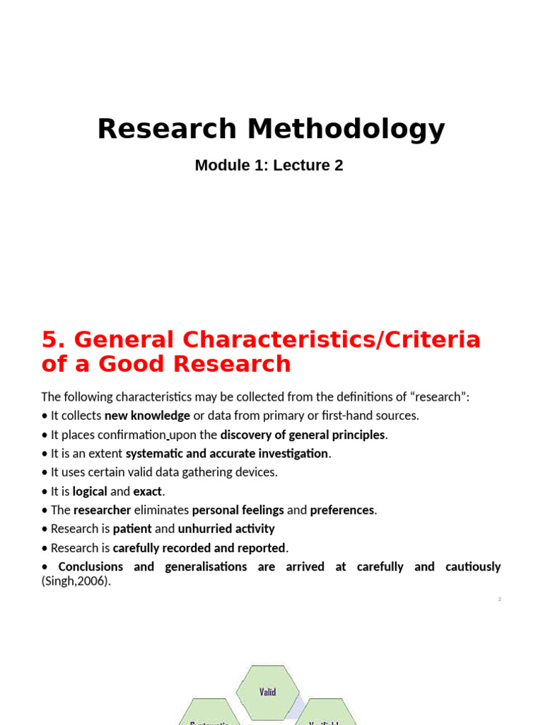 RM - Module-1 Lecture 2 | PDF | Methodology | Social Sciences