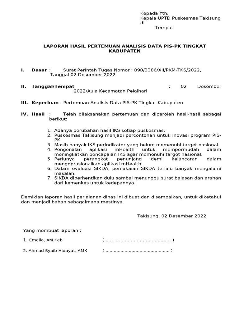 Kelengkapan SPJ Lap Hasil Dan Foto 2022 | PDF