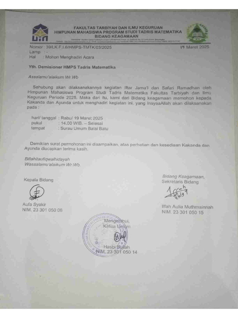 Surat Demisioner | PDF