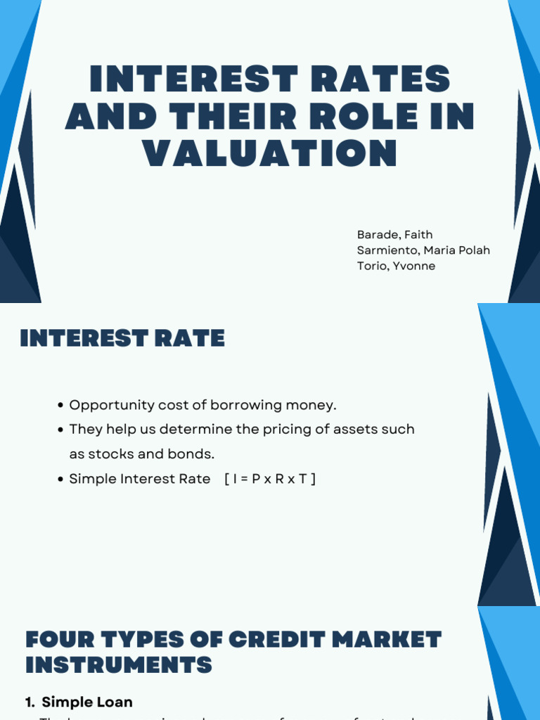 Interest Rates and Their Role in Valuation BDG | PDF | Bonds (Finance ...