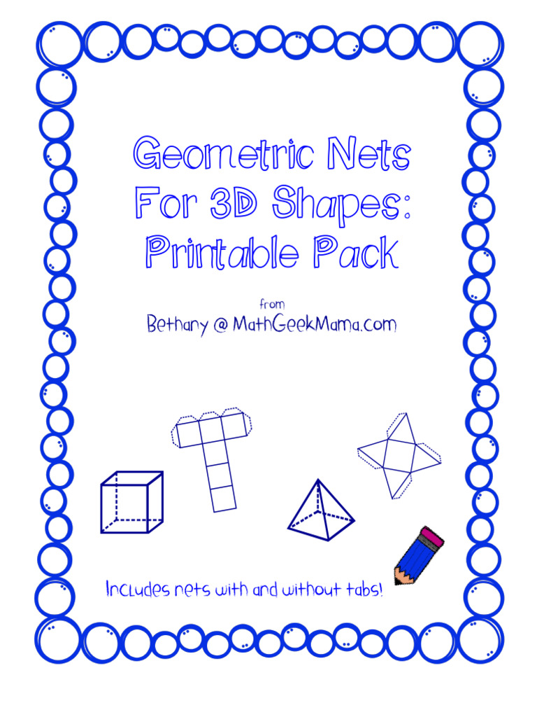 Geometric Nets Printable Pack | PDF