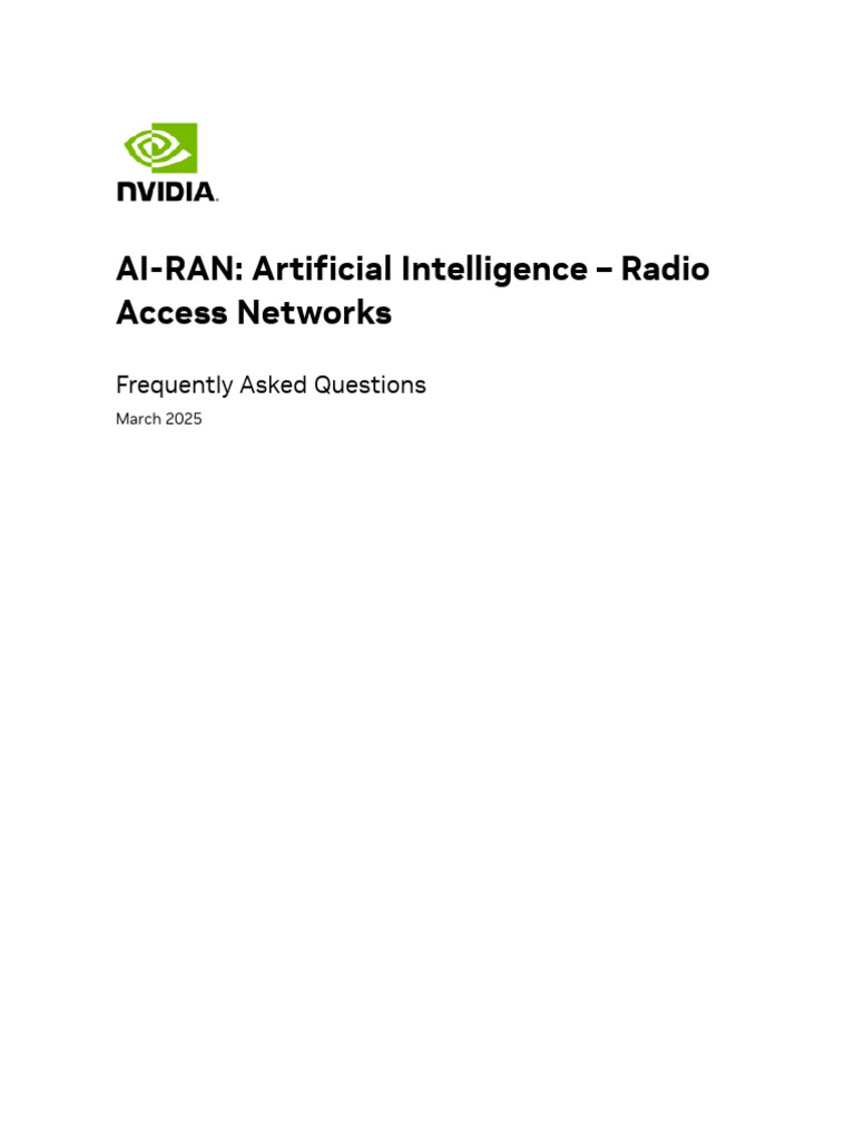 2025-ai-ran-faq-v1-1_250317_141421 | PDF | Computer Network | Artificial Intelligence