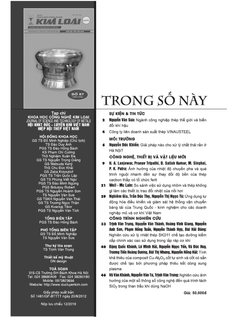 KL-87 - bong 6 - Nghiên cứu xử lý nhiệt thép SKD11 | PDF