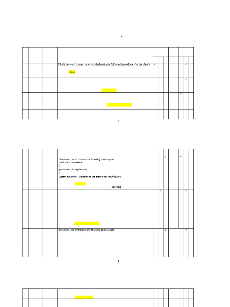 Ajp - QB - Unit - I & Iv - With - Ans | PDF | Class (Computer Programming) | Method (Computer ...