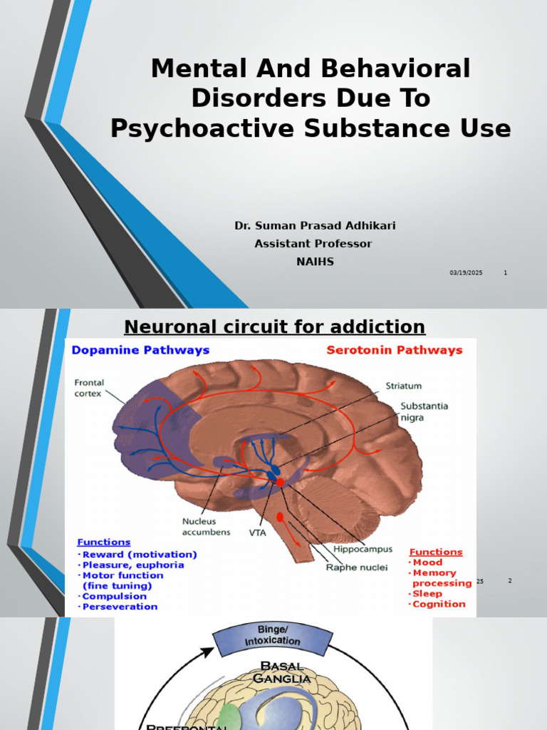 Mental and Behavioral Disorders Due To Psychoactive Substances Use ...