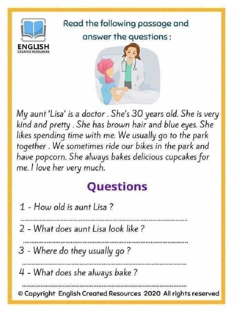 My Aunt Is A Doctor - Short Story | PDF