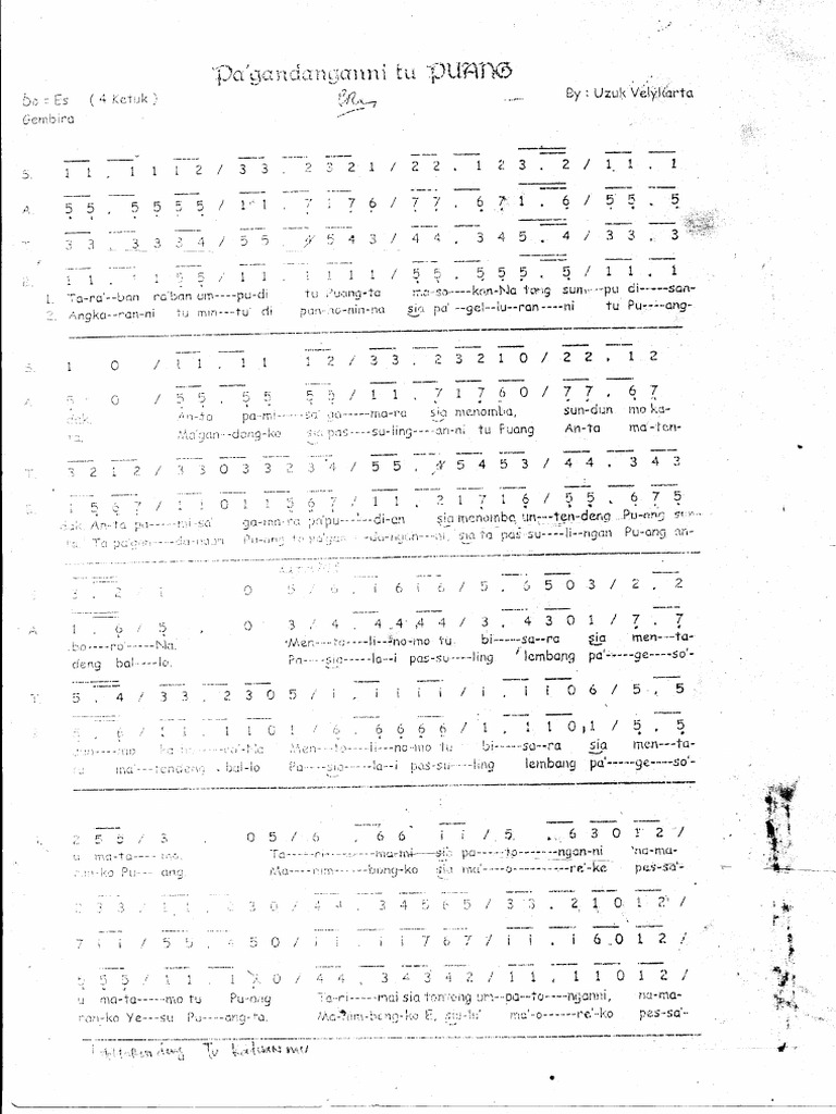 Pa'gandanganni Tu Puang | PDF